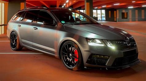 Raphaelova šedá bestie Octavia 3 RS tuning OctaviaTuning cz