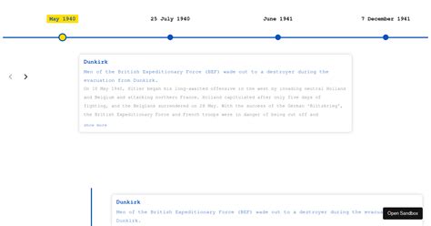 React Chrono Examples Codesandbox