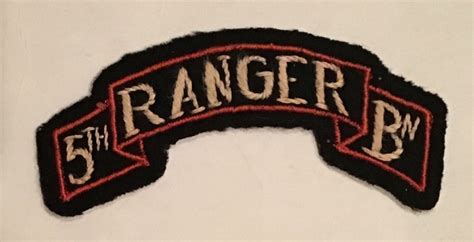 German Made Or Italian Made 5th Ranger Scroll Patch For Review Army