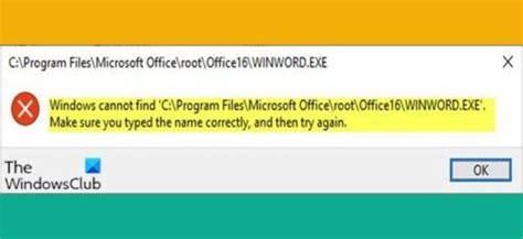 windows cannot find c program files make sure you typed the name correctly