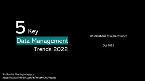 Data Management Trends 2022shailendra Mruthyunjayappapdf