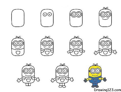 How To Draw A Minion Step By Step For Beginners