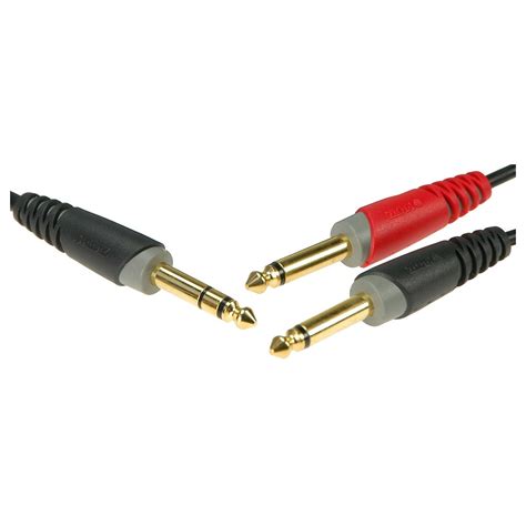 Klotz 14 Trs Jack 14 Ts Jacks Interconnect Cable 1m At Gear4music