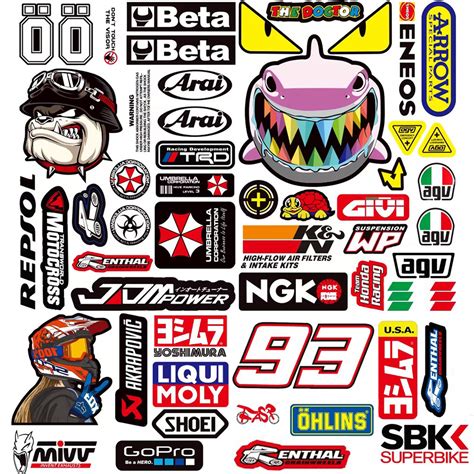 Pegatinas Para Moto Carteles Moteros M S De Vectores De Stock