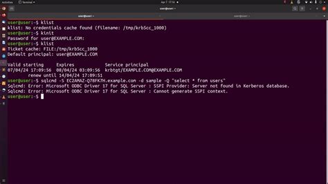 Kerberos Authentication Part 9 Error Cannot Generate Sspi Context
