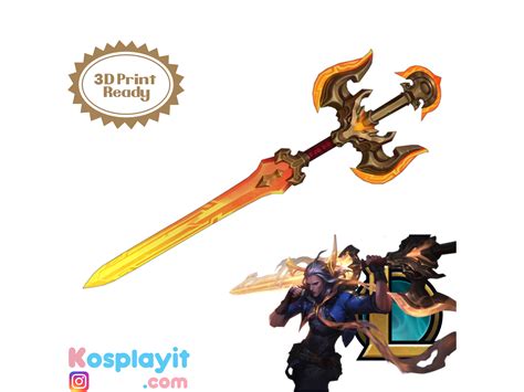 Viego Lunar Beast Sword 3d Model League Of Legends 40 Off
