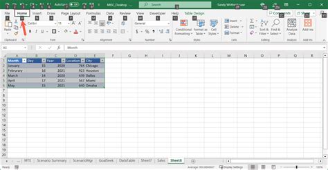 Cómo eliminar o eliminar una tabla en Microsoft Excel