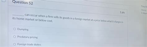 Solved Question 521 Ptscan Occur When A Firm Sells Its Chegg