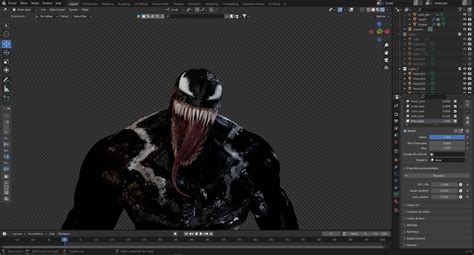 Insomniac S Venom Rig V2 Blender 3d Model 3d Model Animated Rigged