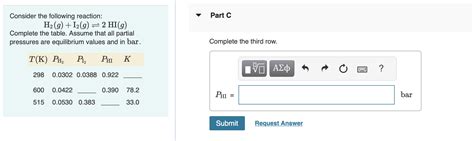 Solved Consider The Following Reaction H2gi2g⇌2hig
