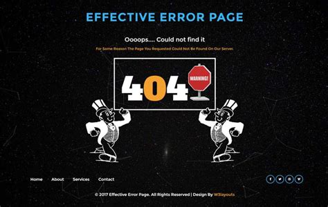 effective error page flat responsive widget websablon