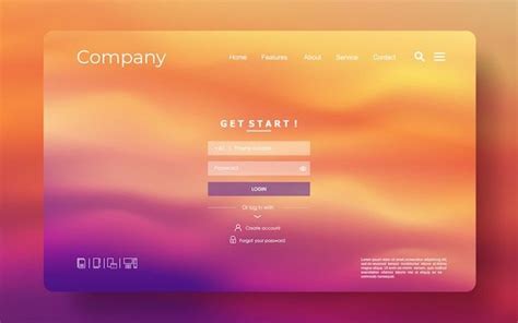 Premium Vector Landing Page Modern Background With Abstract And