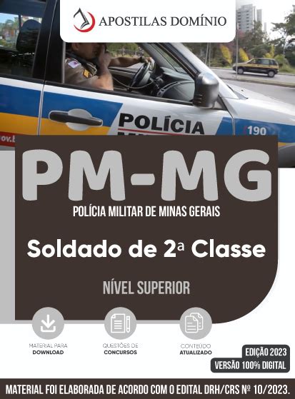 Apostila PM MG 2023 Soldado 2ª Classe Apostilas Domínio Hot