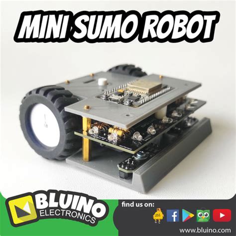 Jual Robot Sumo Mini Rc Autonomous Esp32 Wifi Bluetooth Androidps3 Stick Sumobot Kit Kab