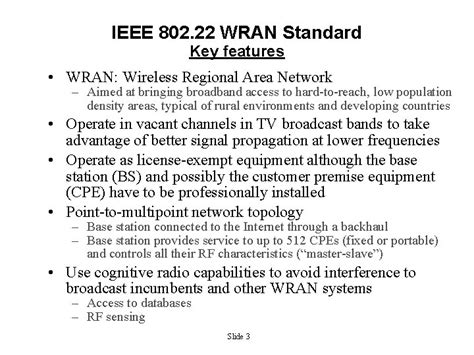 the ieee 802 22 wran standard and its