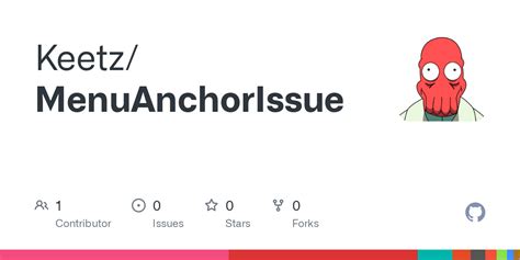 Github Keetzmenuanchorissue