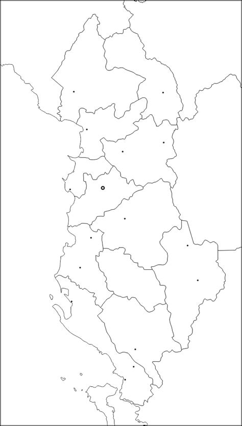 Albania Map Printable
