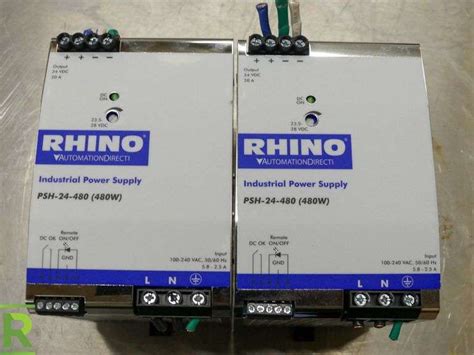 2 Rhino Psh 20 480 Industrial Power Supplies Roller Auctions