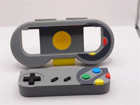 Snes Themed Nintendo Switch Joycon Controller Grip By Cypherous