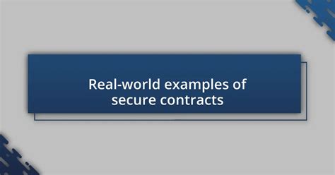 My Experience Developing Secure Smart Contracts • Sindie Sg