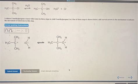Solved fratresel CH3 CHE H20 H3C-C-CI H3C-C -OH H30* + CH | Chegg.com
