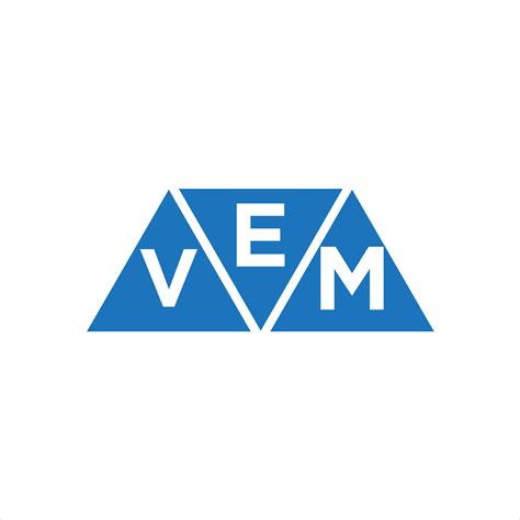 Evm Triangle Shape Logo Design On White Background Evm Creative