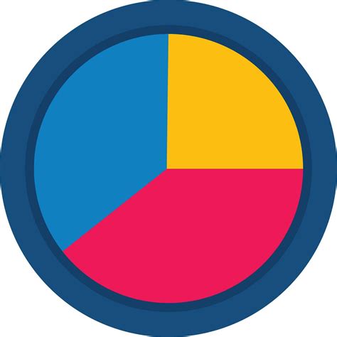 Half Pie Chart Vector Icon 30375634 Vector Art At Vecteezy
