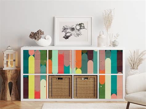 Ikea Kallax Sticker Retro Colorful Lines Hundreds Of Designs And