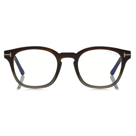 Tom Ford Blue Block Square Opticals Square Optical Glasses Red