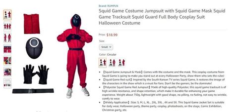 Diy Squid Game Costume Australia Warner Morey
