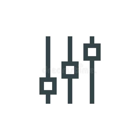 Filter Control Settings Icon Illustration For Websites And Mobile Minimalistic Flat Design