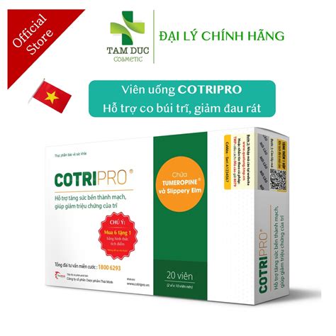 Cotripro Viên Uống Và Gel Bôi Giúp Co Búi Trĩ Trĩ Nội Trĩ Ngoại Giảm Ngứa Rát [an Trĩ Vương