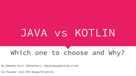 Java vs kotlin | PPTX | Programming Languages | Computing