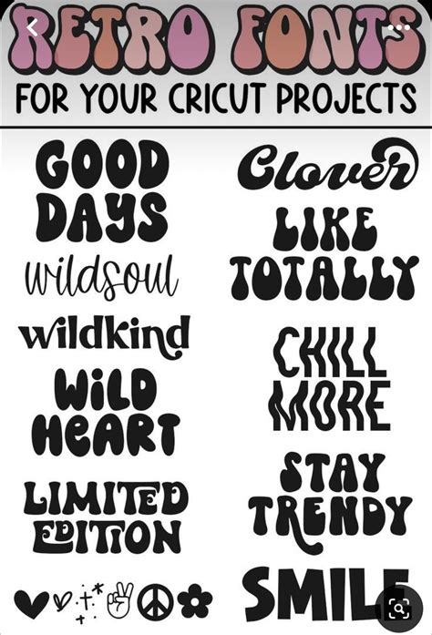 Pin By Crystal Longnecker On Font It Up Cricut Fonts Retro Font Cricut