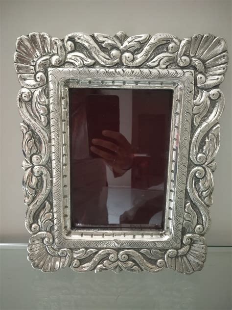 Buy Traditional Carving Silver Photo Frame Online Riyaash Chaandi