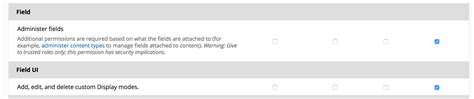 UX Combine Permissions For Field And Field UI Issue Backdrop Backdrop Issues