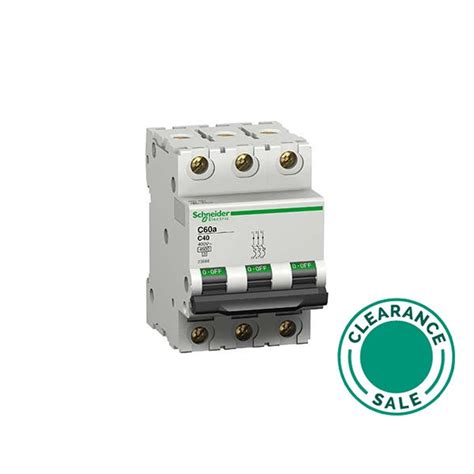 Clearance Schneider Mcb C60a 20a 3p 127 415v New A9k24320