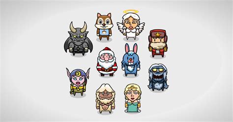 2d Characters Winter Bundle 2d Characters Unity Asset Store