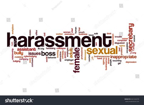 Harassment Word Cloud Stock Illustration 461242270 Shutterstock