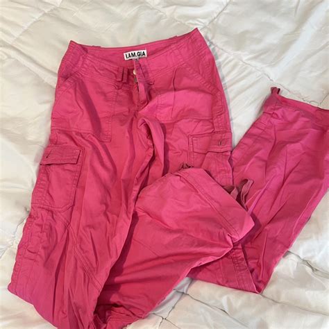 Hot Pink Iamgia Cargos 🩷 Worn Once In Great Depop