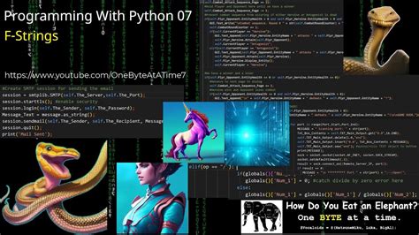 Programming With Python 07 F Strings Youtube
