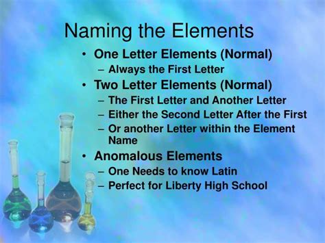 PPT Naming The Elements PowerPoint Presentation Free Download ID 3826936