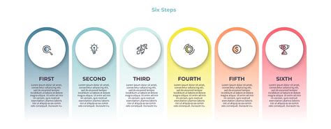 Infographie Daffaires Bannière Avec 6 Étapes Options Sections Modèle
