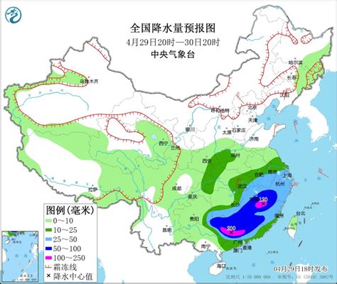 中央气象台：江南华南有强降水和强对流