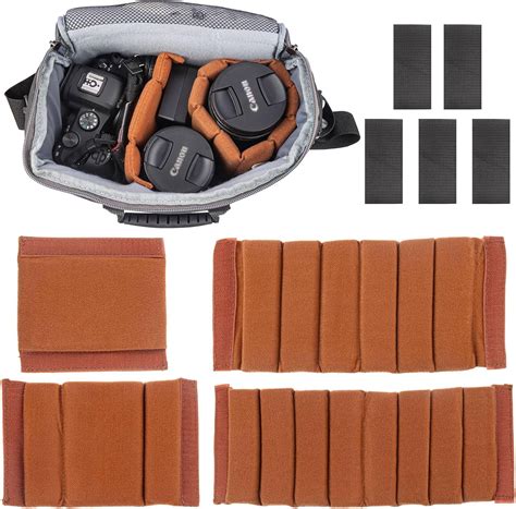 Framendino 4 Pack Camera Bag Case Insert Partition