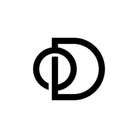 Premium Vector Modern Letter D With Overlapping Line Logo Design