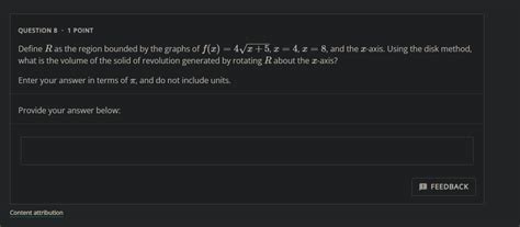 solved define r as the region bounded by the graphs of