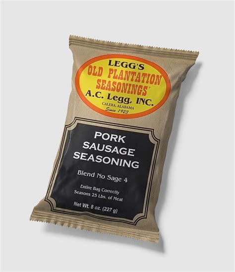 Ac Legg Ns 4 Pork Sausage Seasoning Sausage Maker Supplies