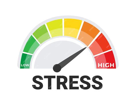 Premium Vector Stress Level Indicator Vector Illustration With A