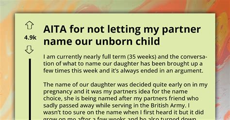 pregnant woman in naming conflict as partner insists on honoring late